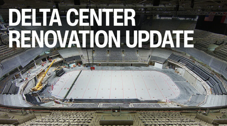 Renovation Milestone: Event Floor Nears Completion at Delta Center ...